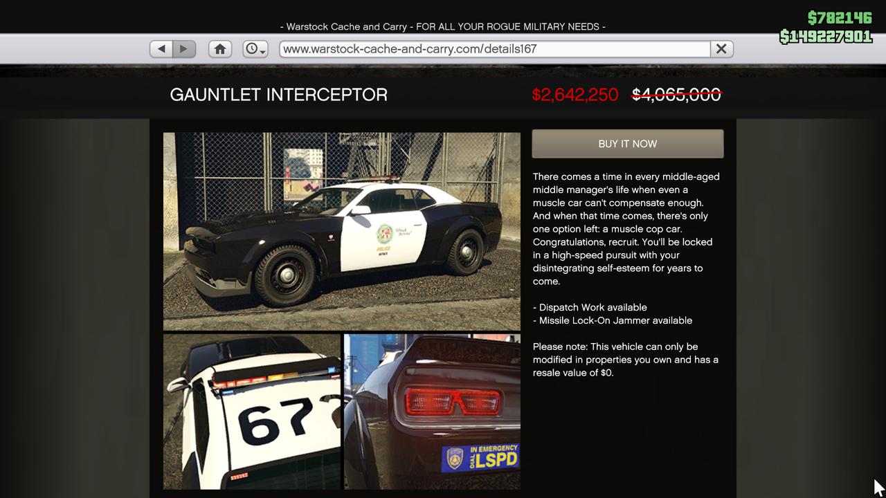 Bravado Gauntlet Interceptor