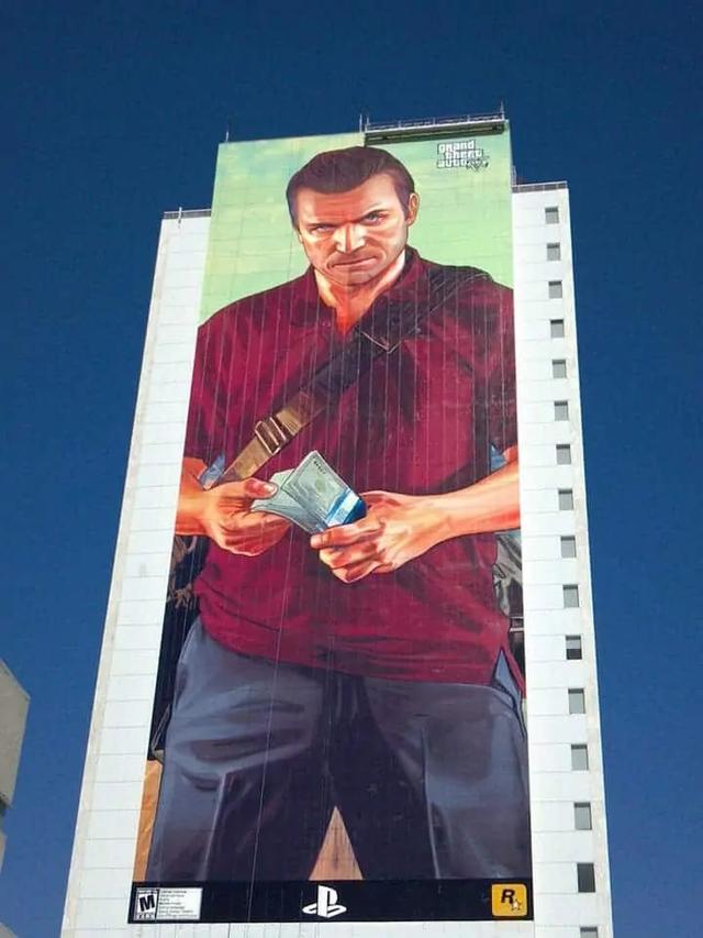 New GTA V Mural at Wilshire and S. Western in LA